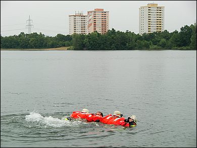Wasserwacht Mainparksee - Übung der Feuerwehren Juni 2014